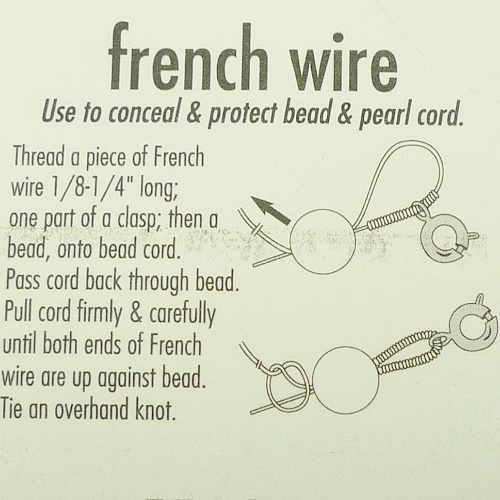 French Wire | Perlehuset nettbutikk alt i knapper, garn, perler og utstyr