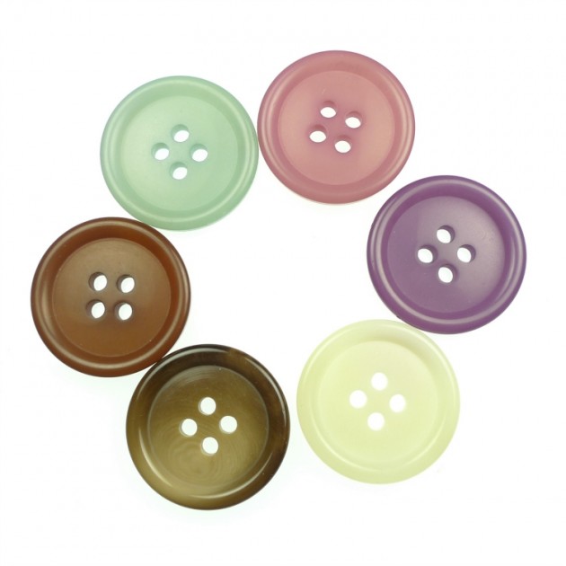 Knapper 4 hulls i flere farger | Perlehuset nettbutikk alt i knapper ...